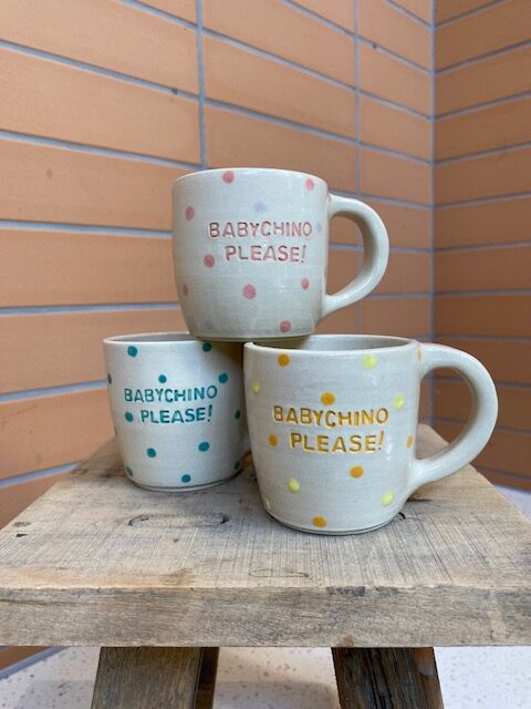 Handmade Babychino Mug - Kuranga Native Nursery