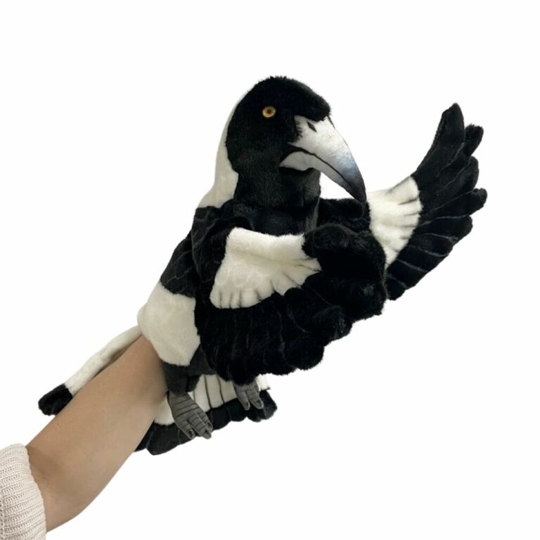 Hansa Magpie Puppet – Realistic Australian Bird Hand Puppet